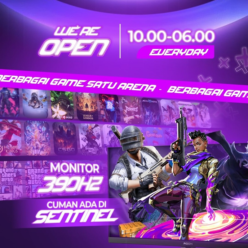 Dari Monitor hingga kursi ergonomis, SENTINEL CYBER ARENA KINI HADIR ...